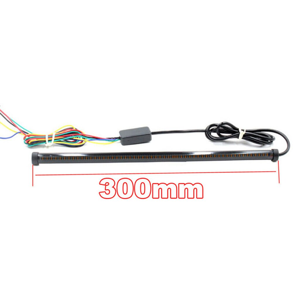 20/30/45cm Motorcycle Red Amber Flowing LED Light ... – Grandado