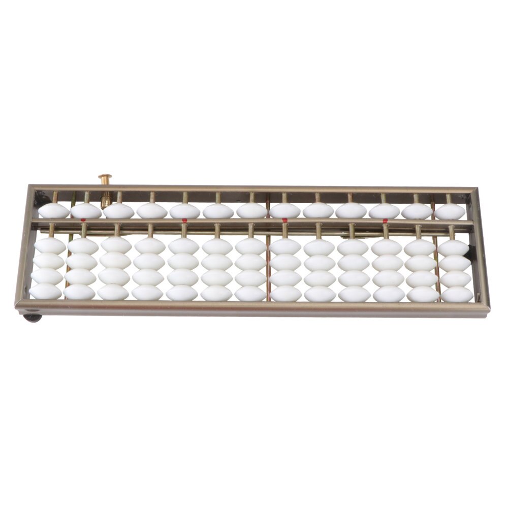 1Pc Aluminum Alloy Abacus 13 Digits Rods Arithmeti... – Grandado