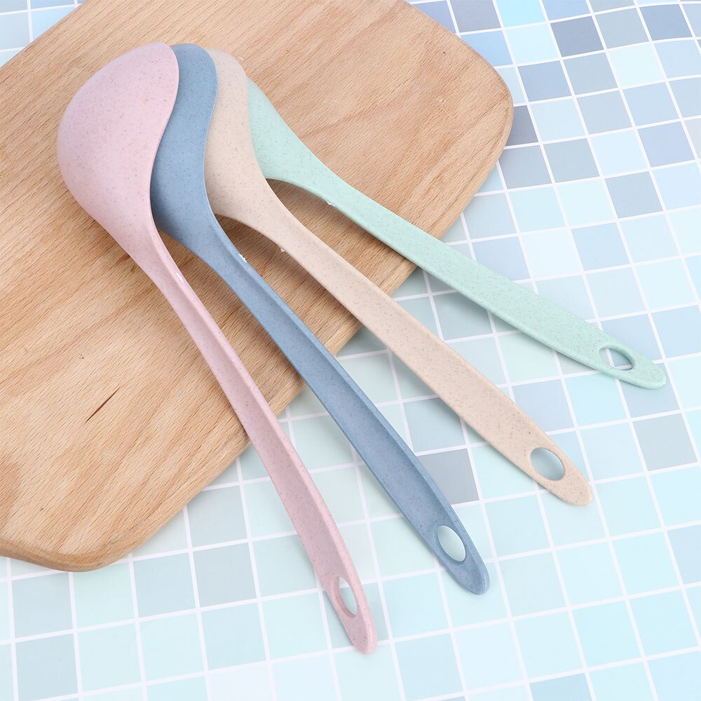 Bordservice hvede halm ris slev 4 farver langt ska... – Vicedeal