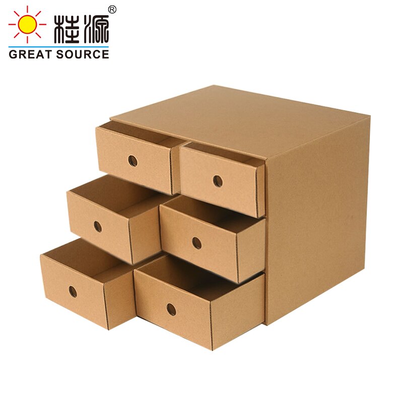 6 Drawers Storage Composable Cabinet Office Corrug... – Grandado