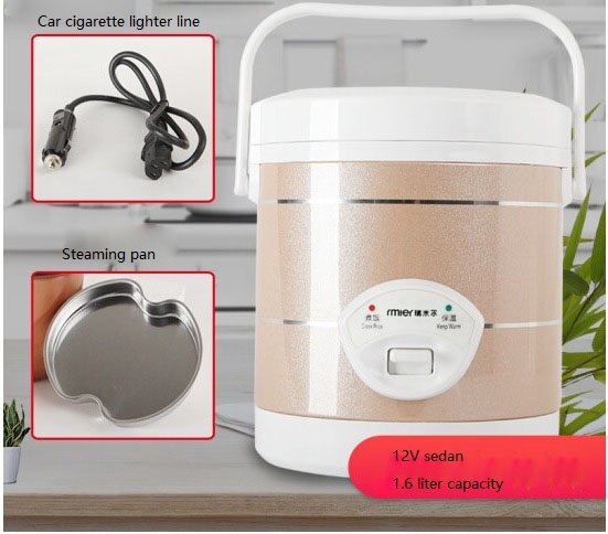 12V 24V mini rice cooker 1.6L car trucks electric ... – Grandado