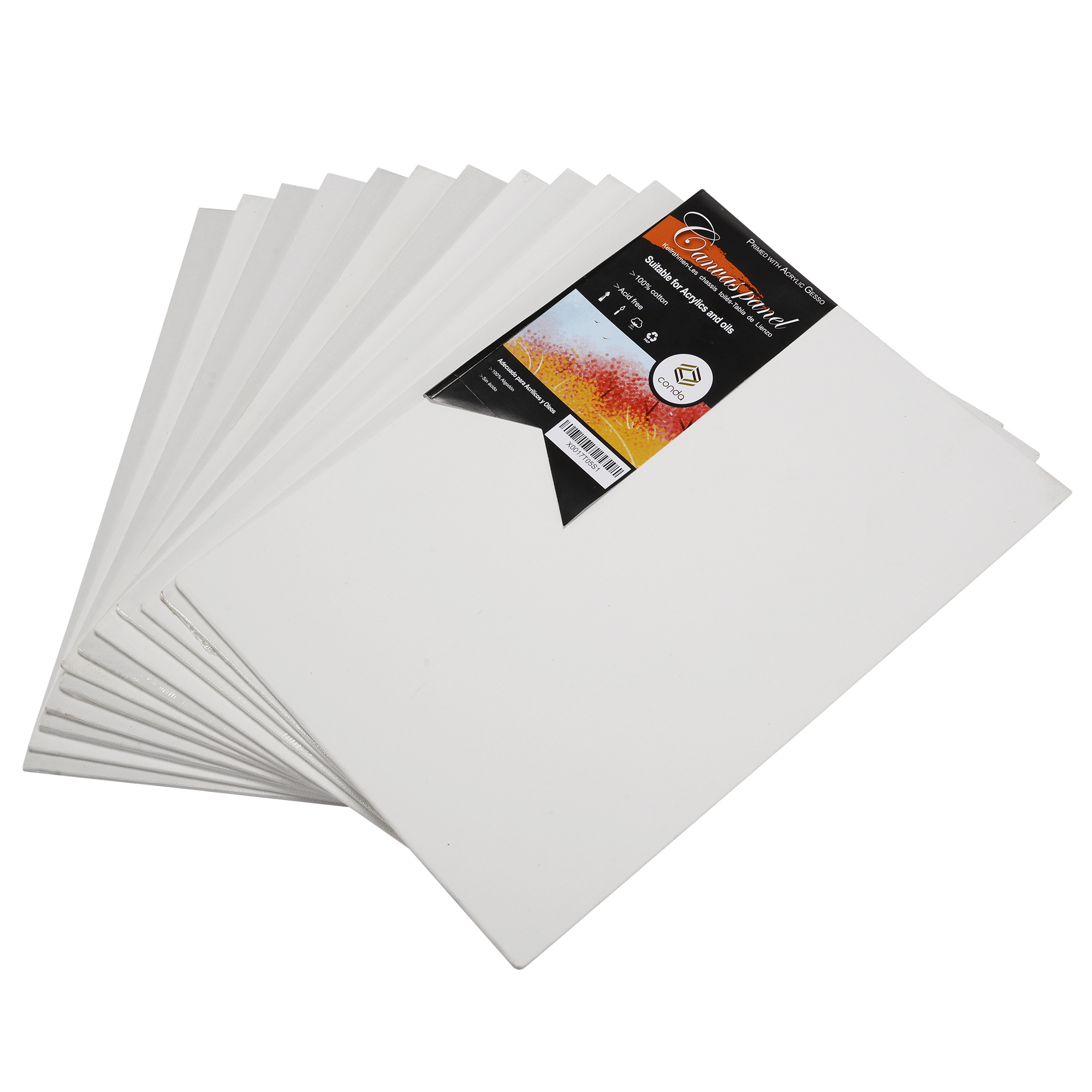 CONDA 11*14inch Canvas Panels Pack of 12 Artist Ac... – Vicedeal