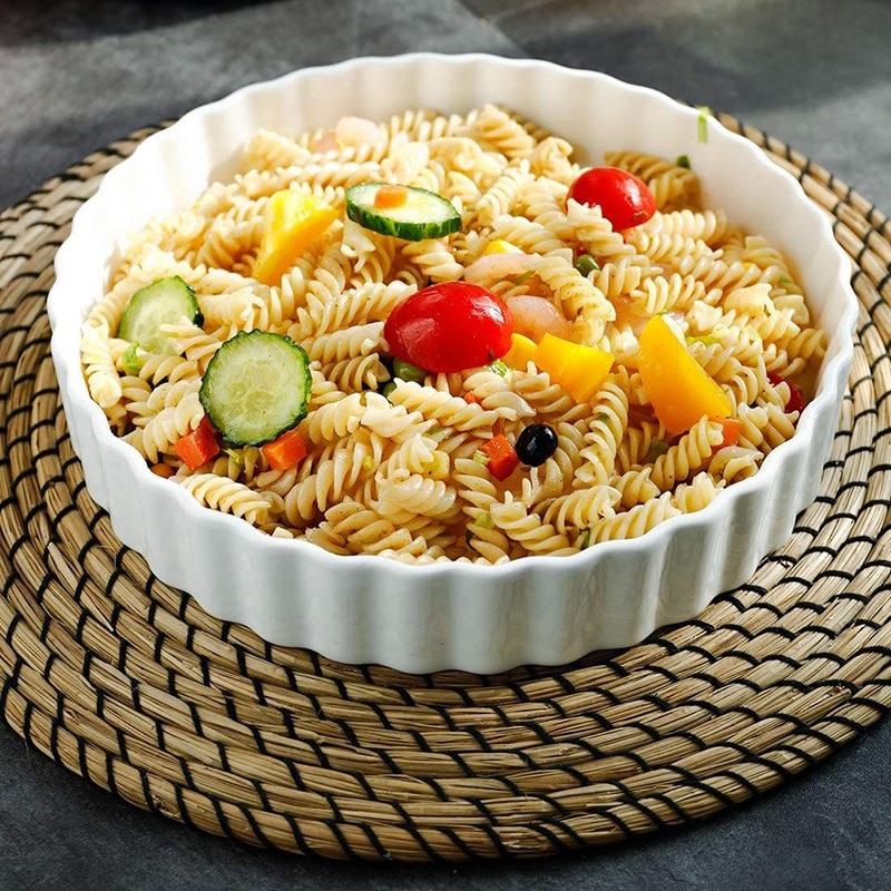 8 Inch Ceramic Round Cheese Baked Plate Pan Pizza ... – Grandado