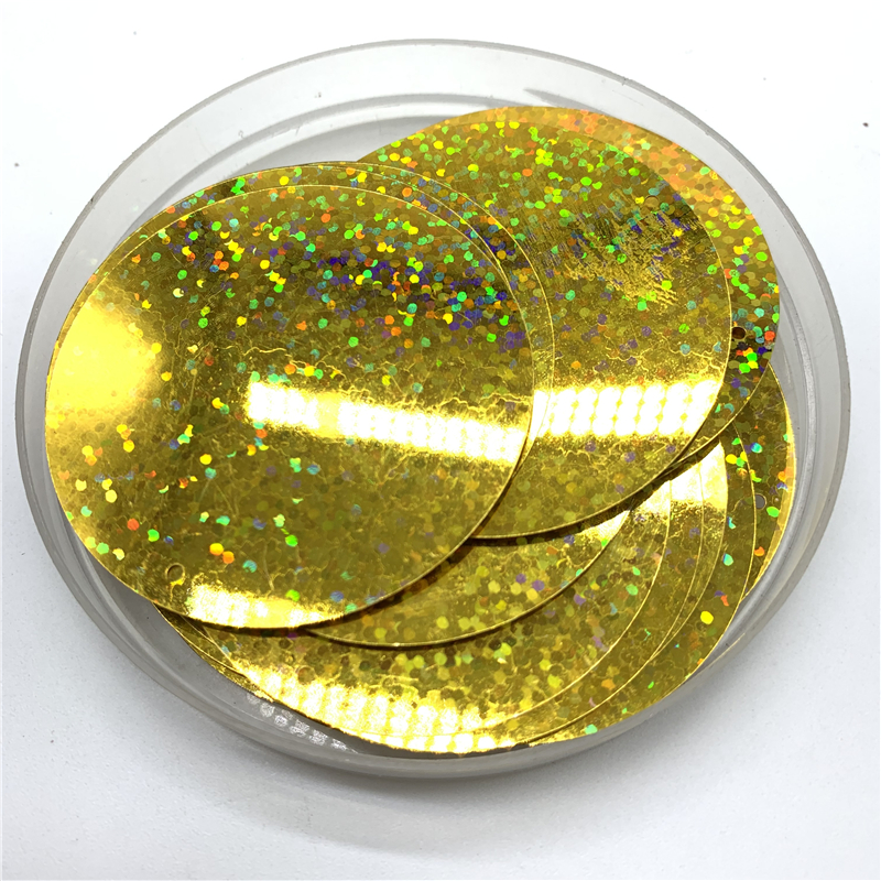 50pcs 50mm PVC Flat Round loose Sequins with 1 sid... – Grandado