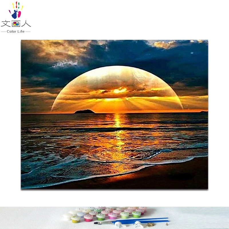 DIY colorings pictures by numbers withThe setting ... – Vicedeal