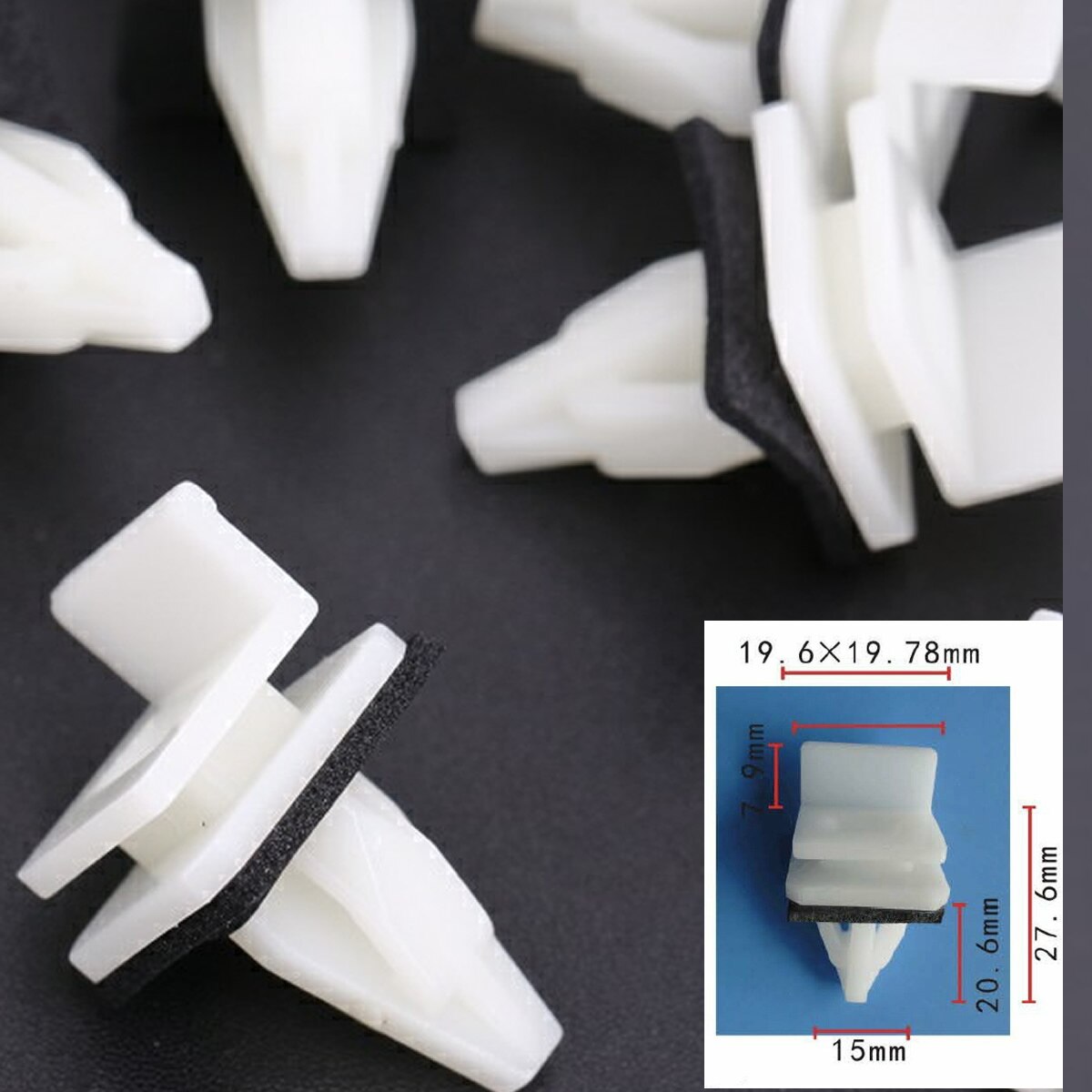 25x LOWER SIDE SKIRT SILL TRIM CLIPS EXTERIOR ODYS... – Grandado