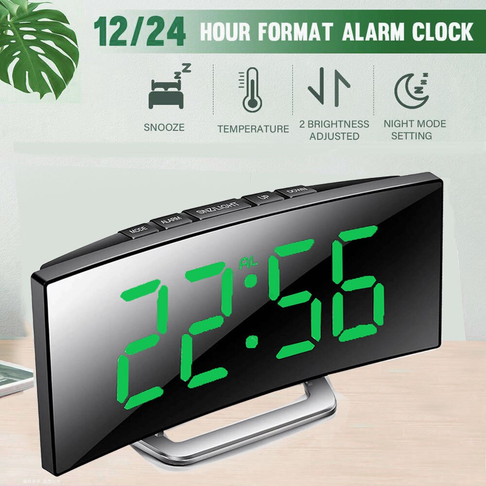 Digital Table Clock Electronic Desk Alarm Clocks f... – Vicedeal
