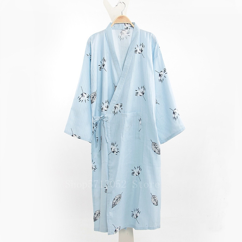 Summer Kimono Japanese Pajamas Men Male Cardigan L... – Grandado