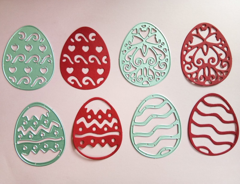 4 Types Easter egg frame Metal Cutting Dies Stenci... – Grandado