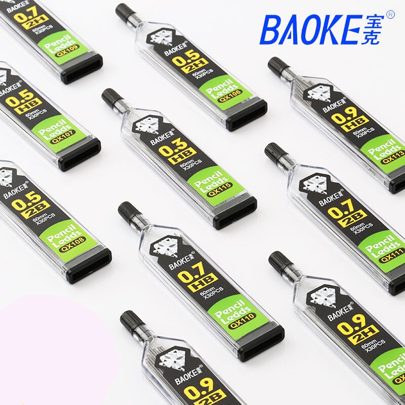 2pcs Baoke Stationery Lead 0.3 / 0.5 / 0.7 / 0.9 A... – Vicedeal