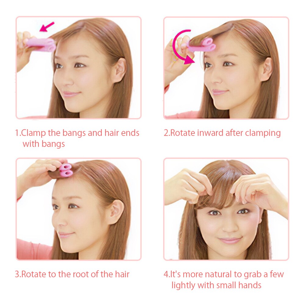 4pcs Magic Curly Artifact Version Of The Air Bangs... – Grandado