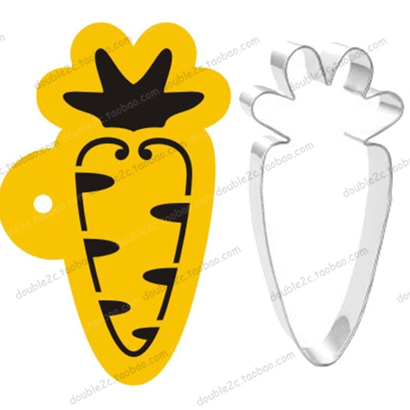 Easter Bunny Carrot Shape Fondant Cookie Stencils ... – Grandado
