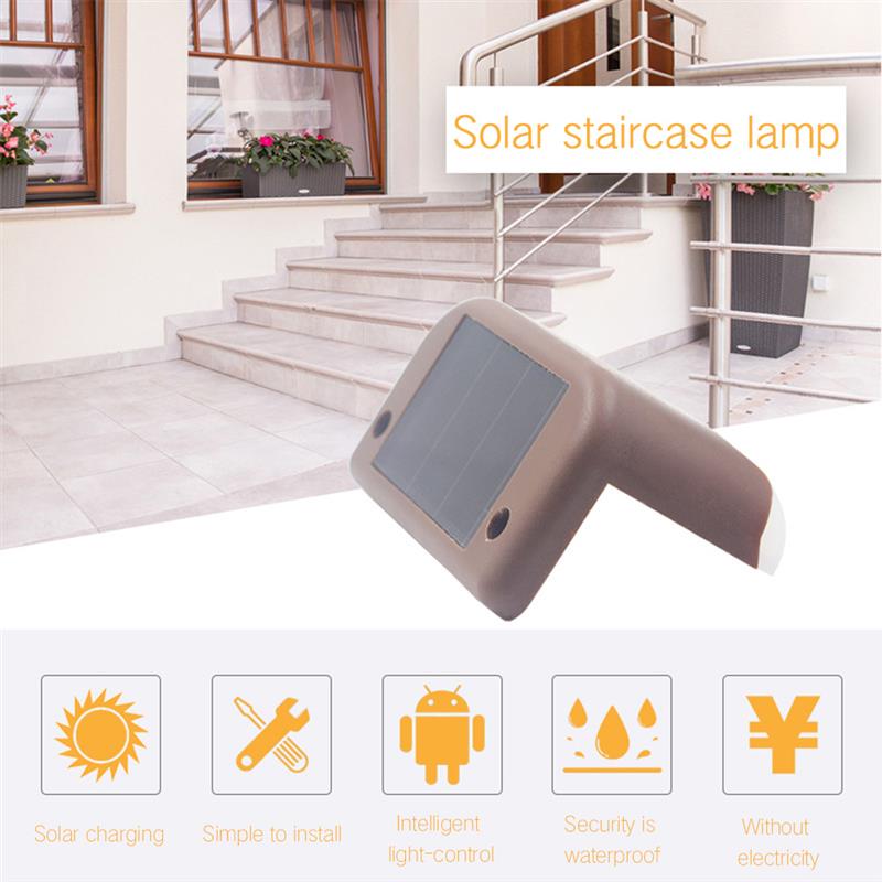 4 stücke Solar Deck Lichter Solar Schritt Lichter ... – Vicedeal