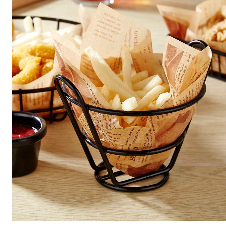 Frieten Mand Kleine Gourmet Mand Gebakken Kip Mand... – Vicedeal