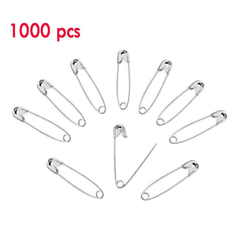 1000 PACK Safety Pins EXTRA LARGE Diapers Sewing C... – Grandado