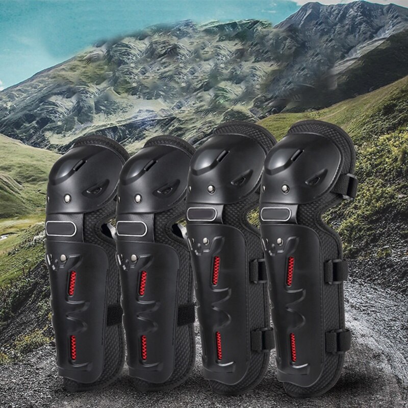4Pcs Motorcycle Knee Pads Support Knee Pads Safety... – Vicedeal