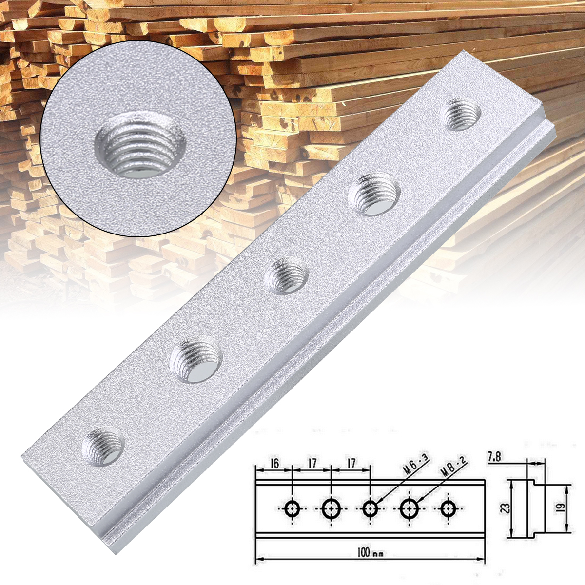 1Pcs Aluminium Alloy T-Slot T-Track Miter Track Ji... – Grandado