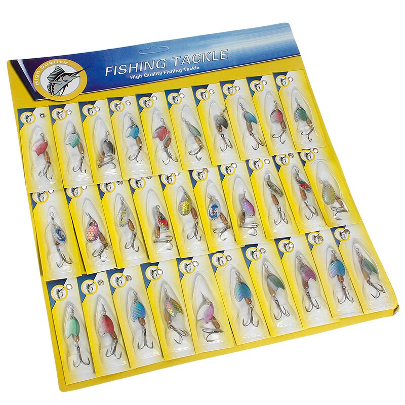 30X Spinner Set of fishing tackle Fishing Set Blin... – Grandado
