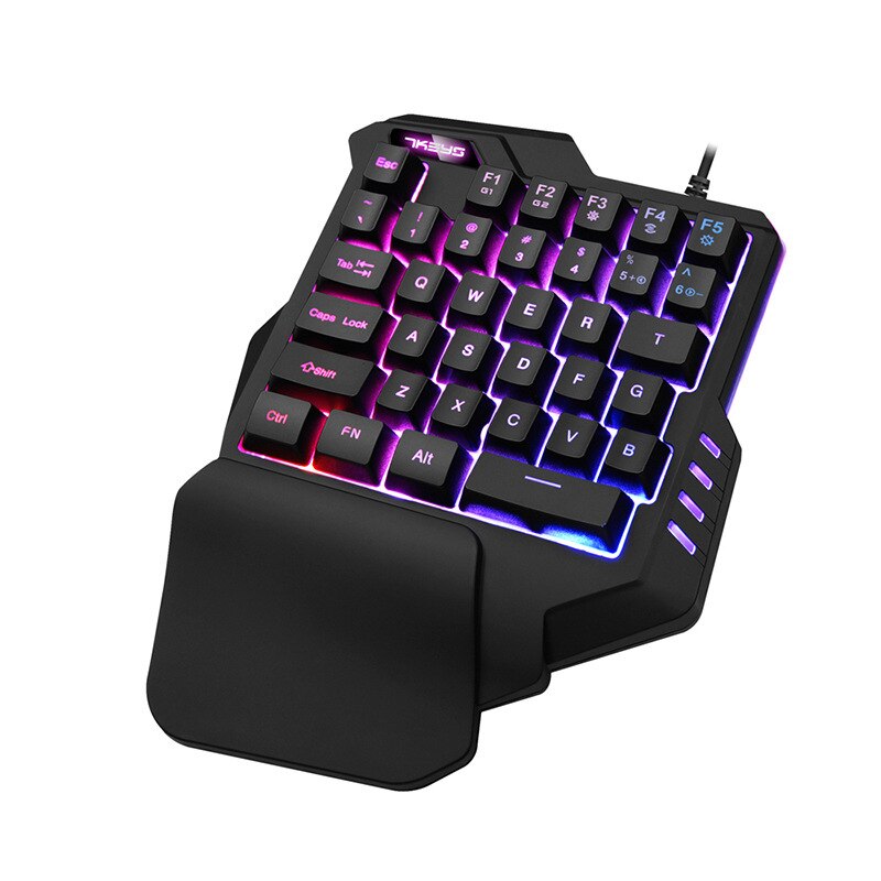 LED Backlit One-Hand Mechanical Gaming Keyboard Un... – Grandado