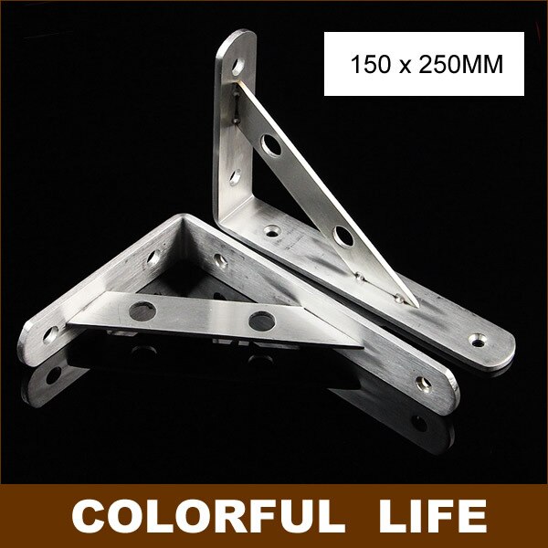 150x250mm,Thick stainless steel Shelf bracket, mar... – Grandado