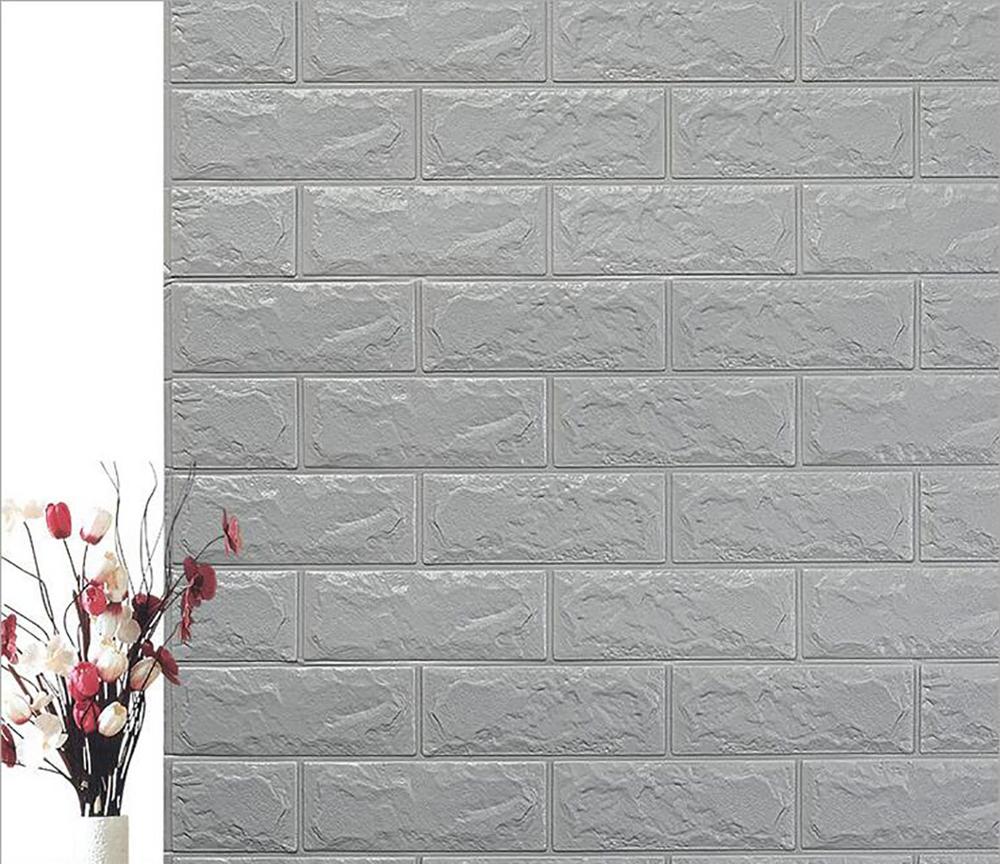 70x77cm Style 2 Pieces 3D Brick Wallpaper Removabl... – Vicedeal