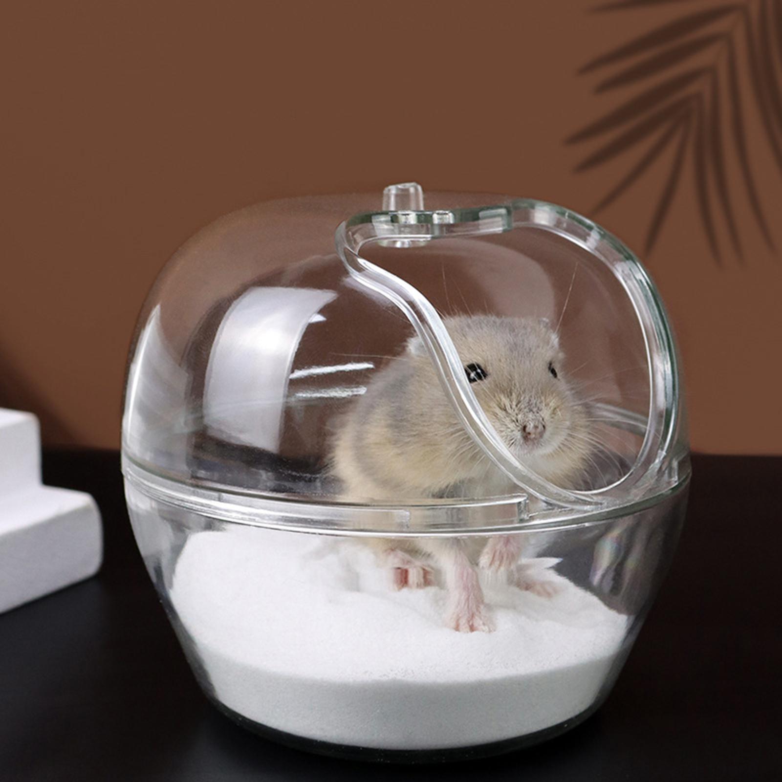 Clear Hamster Sand Bath Container Pet Bathing Bowl... – Grandado