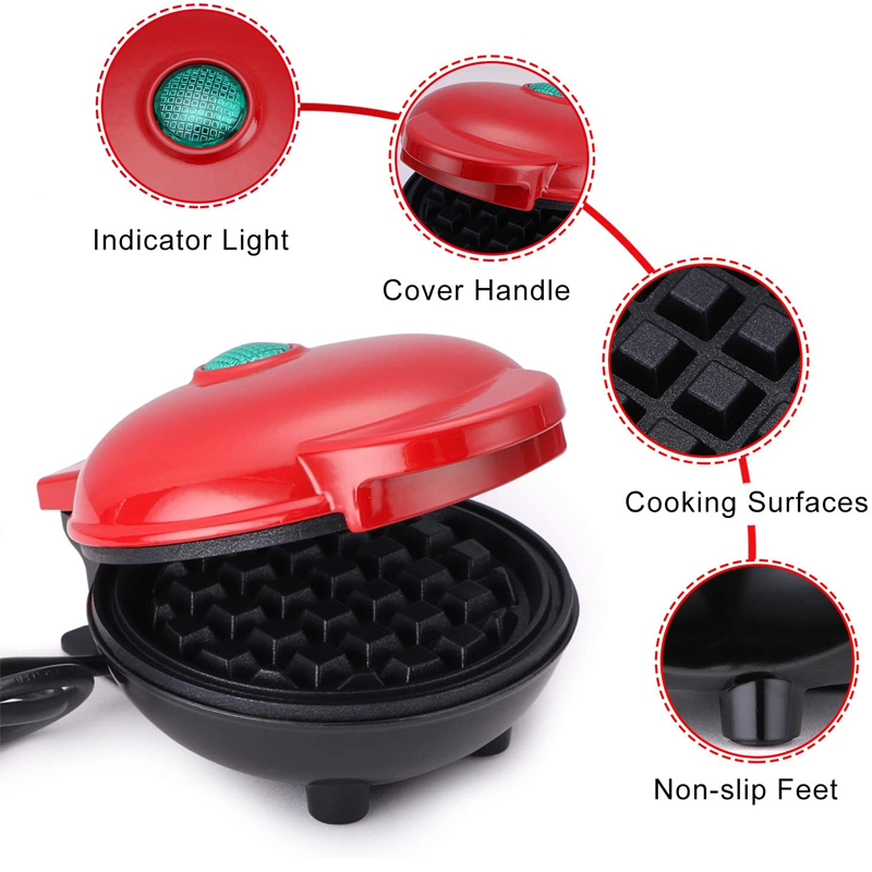 Mini Waffle Maker Portable Non-stick Pan Round Waf... – Grandado