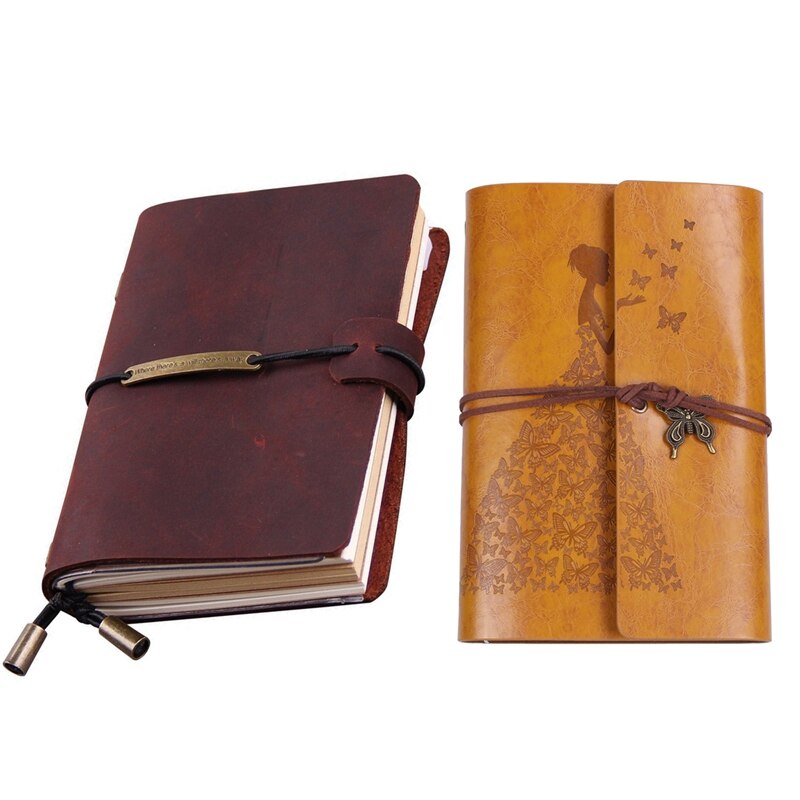 Lederen Travel Journal Notebook Voor Mannen & Vrou... – Vicedeal