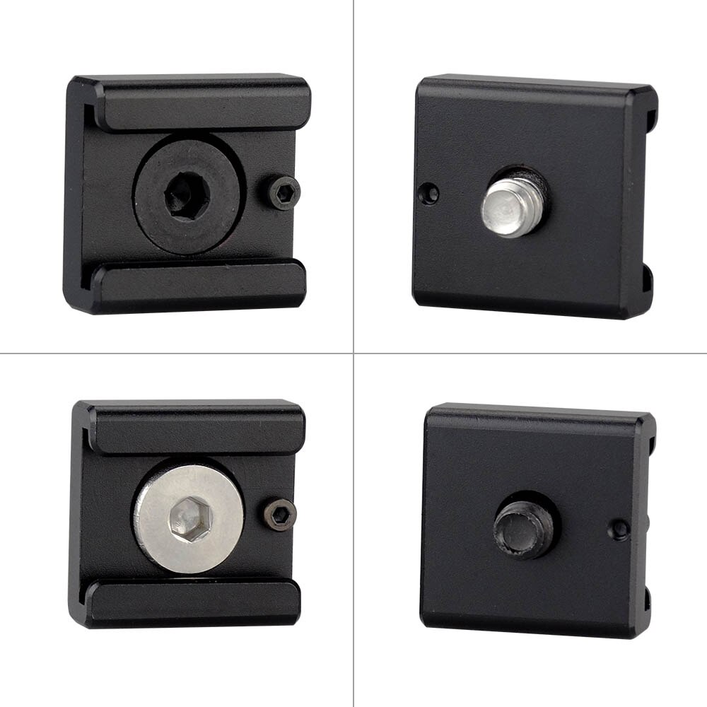 2PCS Cold Shoe Adapter Standard Shoe Type 1/4" Scr... – Vicedeal
