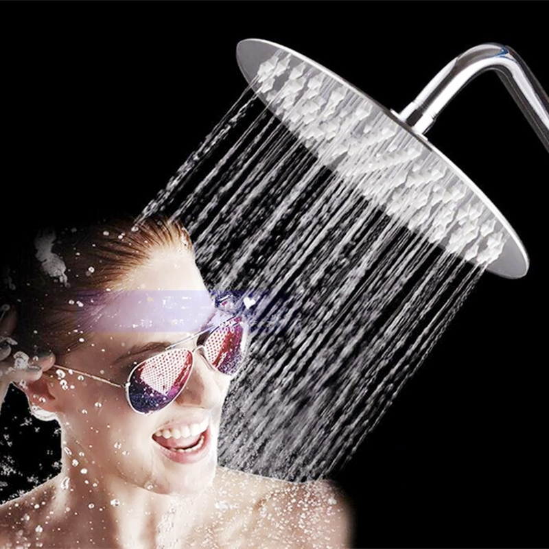 PVIVLIS Shower 8" Chrome Overhead Shower Head Rain... – Grandado