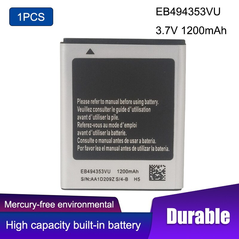 1Pcs EB494353VU EB494353VA 1200Mah Vervangende Bat... – Vicedeal