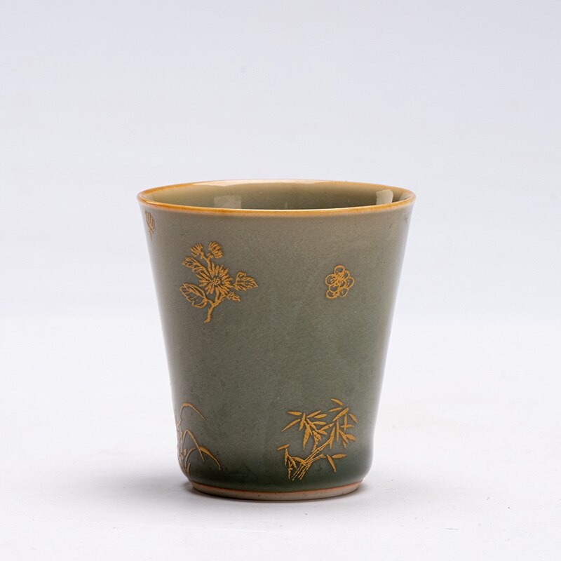 WIZAMONY Longquan Qing porcelain cup Kung Fu tea s... – Grandado
