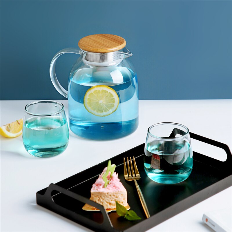 1.6L 1.8L Cold Kettle Glass Blue Large Capacity Wa... – Grandado