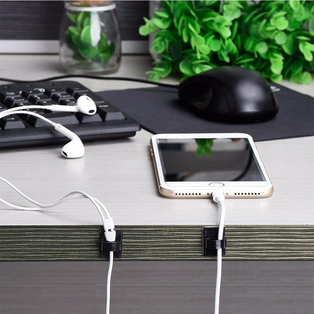 30x Self Adhesive Mini Car Wire Clips Rectangle Ti... – Vicedeal