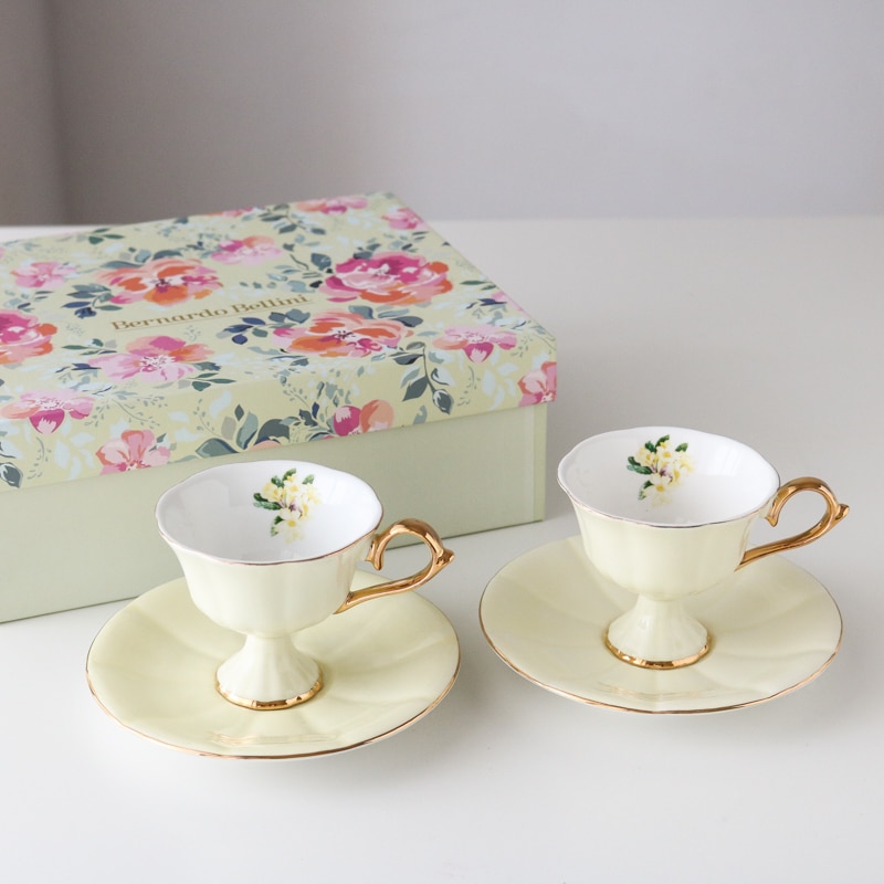 Retro European Coffee Cup Set Ceramic Espresso Mug... – Vicedeal