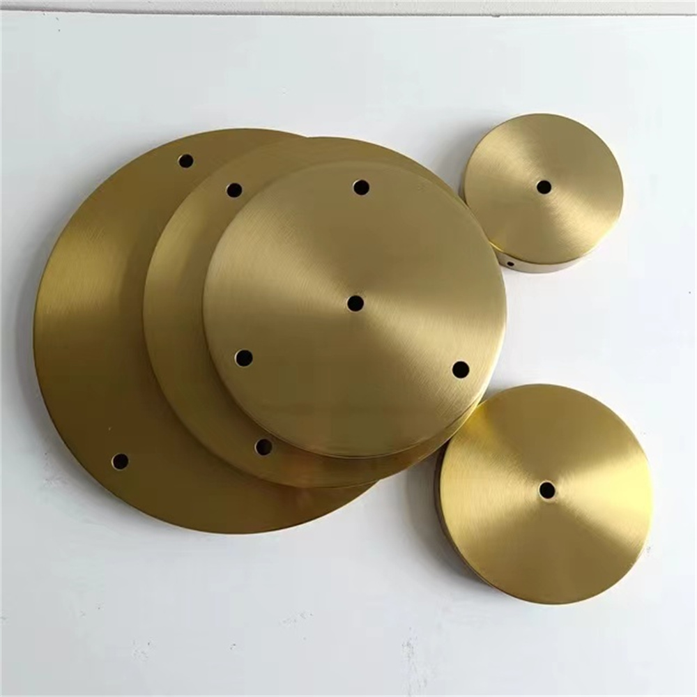 DIY Ceiling mounted Base Round chassis Brass Gold ... – Grandado