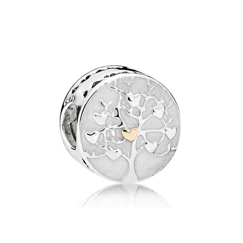 Authentic 925 Sterling Silver Bead Tree of Hearts ... – Grandado Authentic 925 Sterling Silver Bead Tree of Hearts ... – Grandado