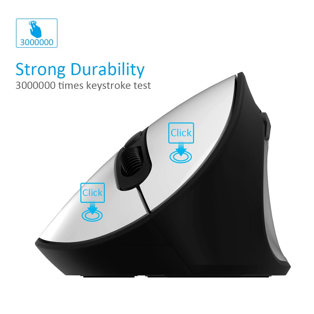 Delux M618SE 2.4G Wireless White Mouse 6 Buttons E... – Grandado