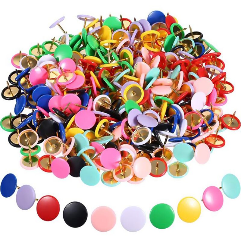 Chinchetas de corcho de Metal coloridas, chincheta... – Vicedeal