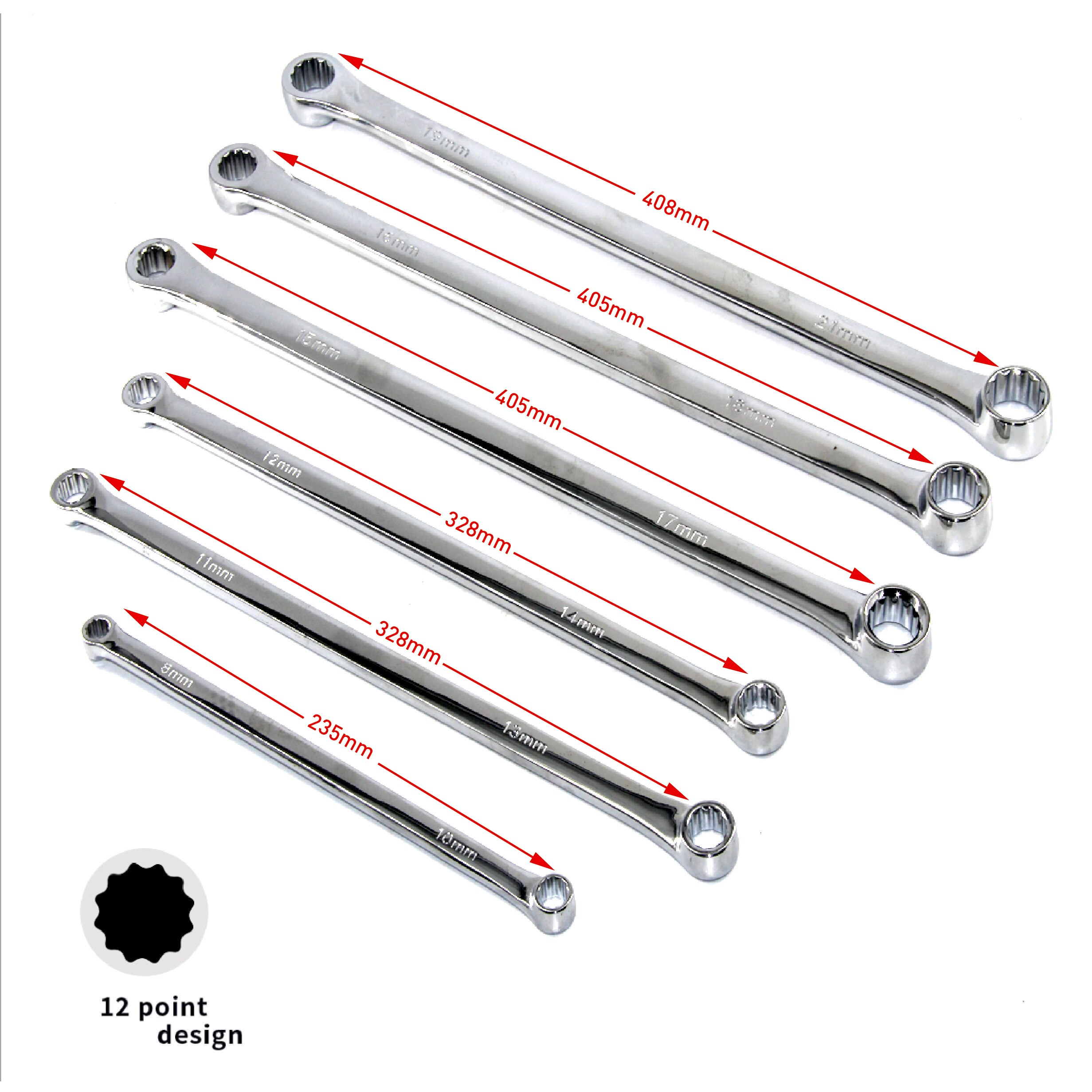 Aviation Wrench Set 6 Pcs Extra Long Double Ring B... – Vicedeal