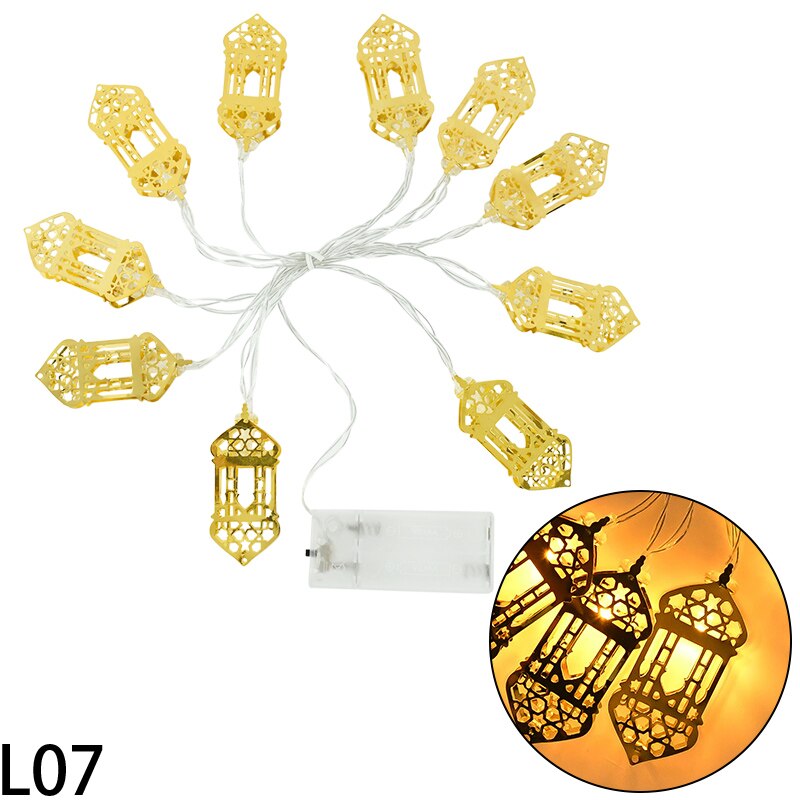 Eid Mubarak Decoration String Lights Ramadan Star ... – Vicedeal
