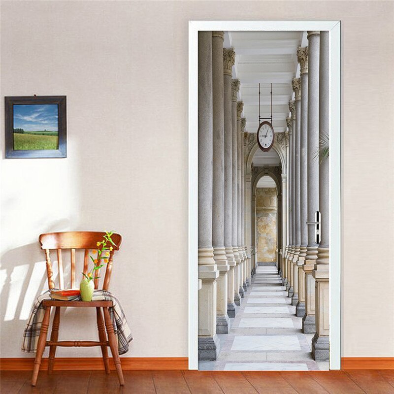 3D Sticker Rome Stone Column Space Wallpaper Home ... – Grandado