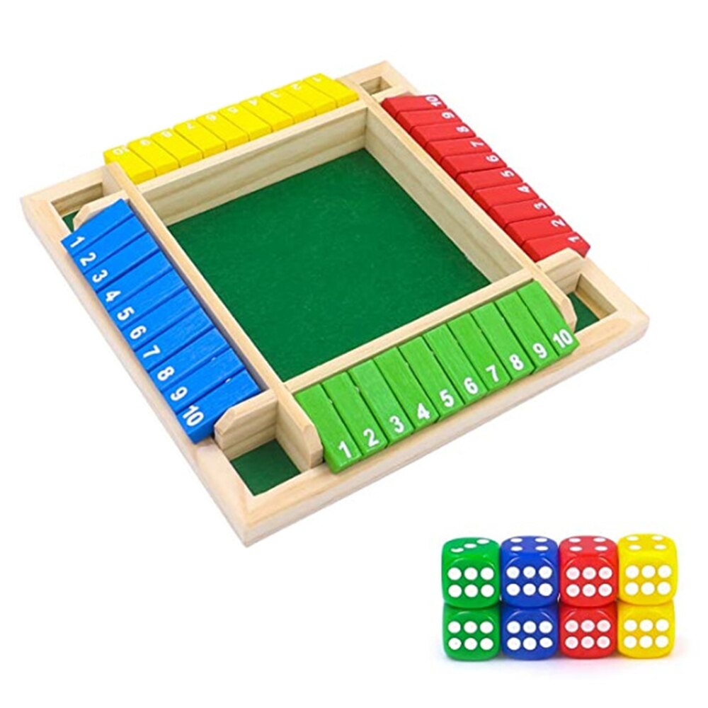 Four-person Digital Colorful Dice Shut The Box Boa... – Grandado