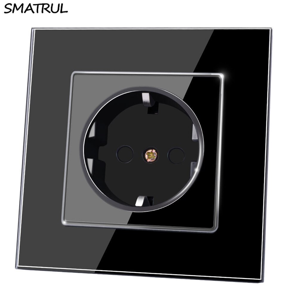 SMATRUL EU Standard Wall Power Socket Plug Grounde... – Grandado