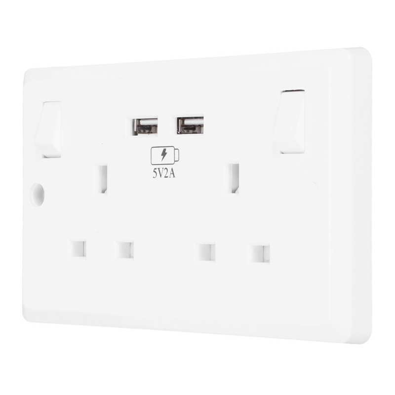 USB Wall Socket with Leakage Protection Switch Int... – Grandado