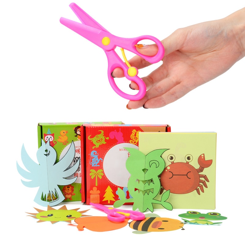 Kids Cartoon Paper Folding Cutting Toys Scissor Sk... – Grandado