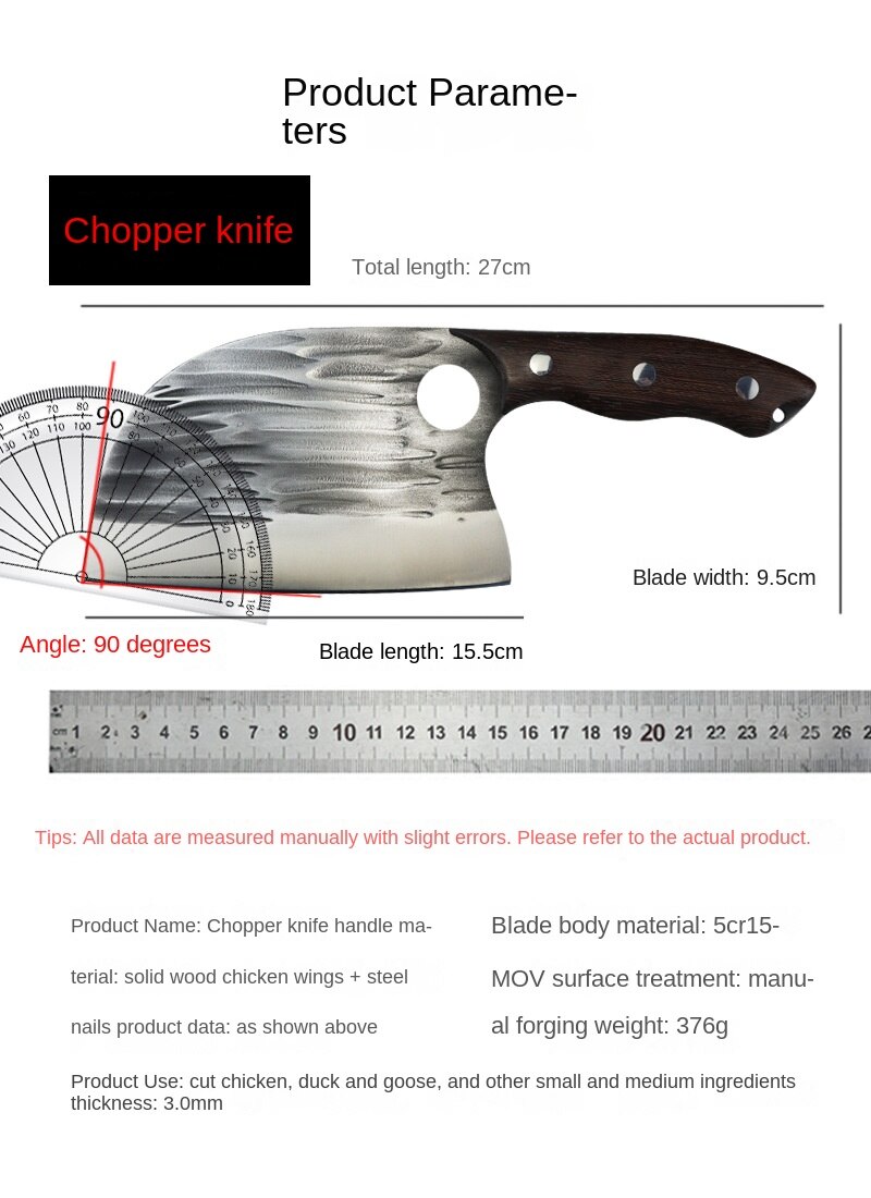 Stainless Steel Chef Knife Handmade Forged Sharp C... – Grandado Stainless Steel Chef Knife Handmade Forged Sharp C... – Grandado