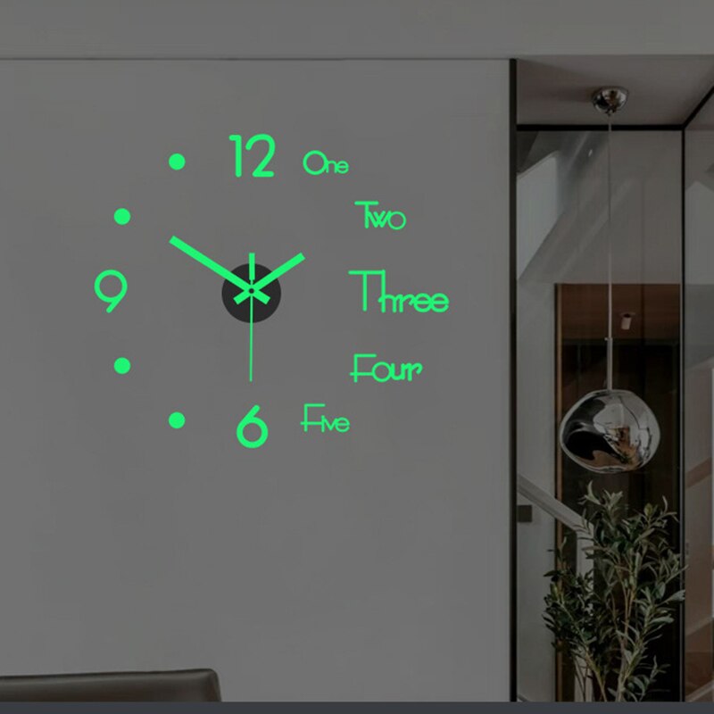 DIY Wall Clock 40cm/16'' Frameless Modern ... – Vicedeal