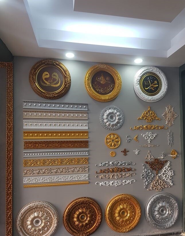 Decogold 60 cm Round Palace ceiling accessory gold... – Vicedeal