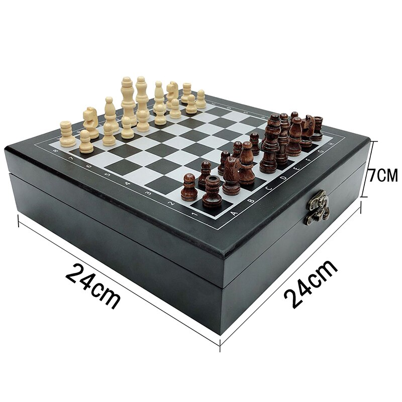 Wooden International Chess Poker Dice Domino 4 in ... – Vicedeal